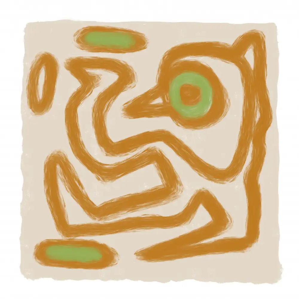 Sharyn Bursic: Tan Scribble 2 | Abstract | Contemporary art | Fine art ...