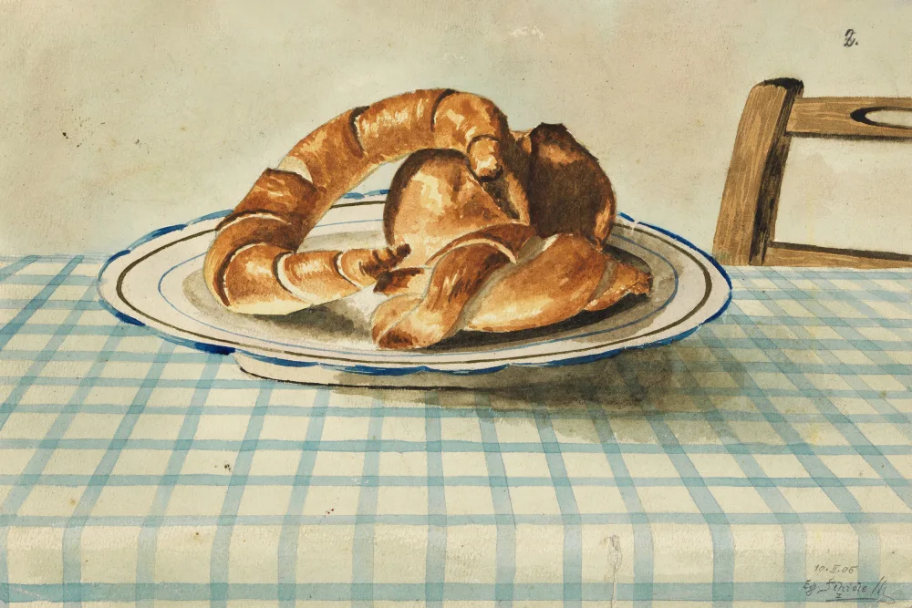 EGON SCHIELE: Still Life With Pastry Plate | Still life | Contemporary ...