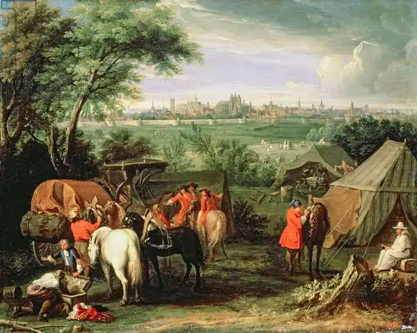 Adam Frans van der Meulen: The Army of Louis XIV before Tournai ...