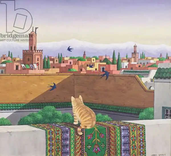 Larry Smart: Rooftops in Marrakesh | Animals | Contemporary art | Fine ...