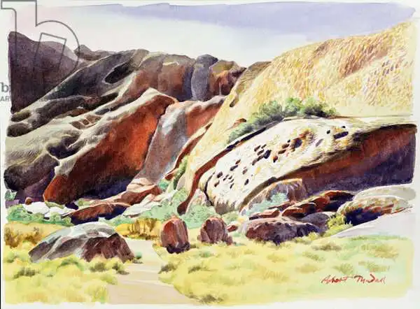 Uluru Drawing Uluru View Watercolor Graphic By Poster Boutique