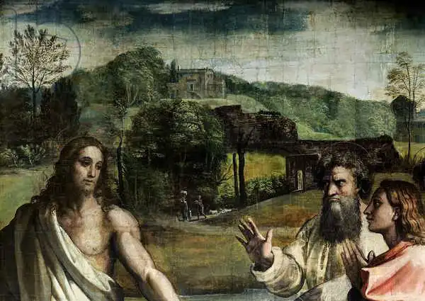 Raffael Santi: Christ's Charge to St. Peter (cartoon for the Sistine ...