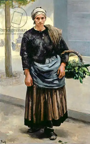 Alfred Roll: Marianne Orfrey, Vegetable Seller | Portraits | Realism ...