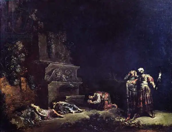 Pyramus And Thisbe Painting
