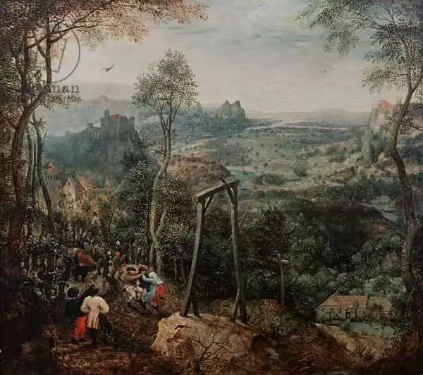 Pieter Brueghel the elder: The Magpie on the Gallows | Landscapes ...
