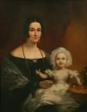 Richard Thomas Pentreath: Mrs. John Batten and Child | Portrét ...