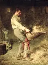 Jean-François Millet: Winnower | Portrét | Realismus | Obrazy ...