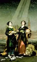 Francisco Goya: St. Justina and St. Rufina | Náboženské | Romantismus ...