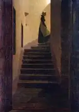 Caspar David Friedrich: Caroline on the Stairs | Lidé | Klasicismus ...